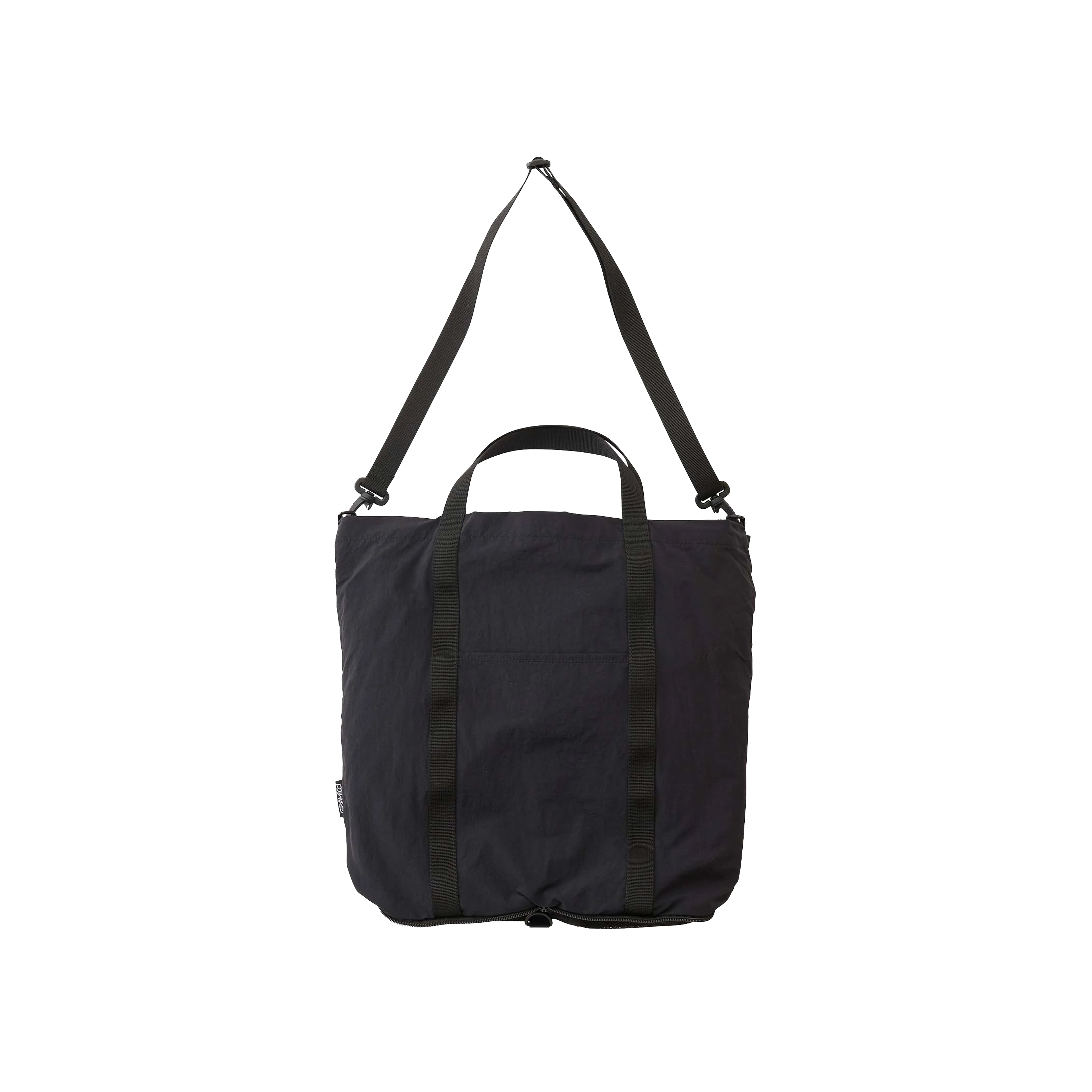 NYLON PACKABLE EXPLORER TOTE BLACK – Laced Run